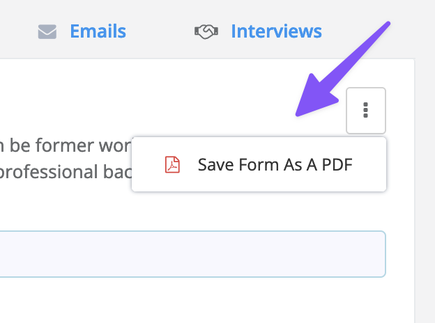 Saving forms as PDF